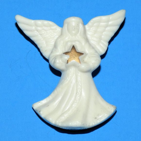 Lenox | Jewelry | Vintage Signed Lenox Angel Brooch Pin Wings Star ...